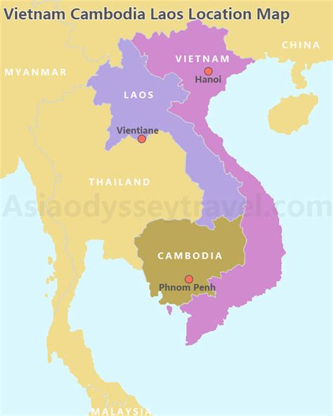 Map Of Vietnam And Cambodia Tour Grand Tour Of Vietnam And Cambodia