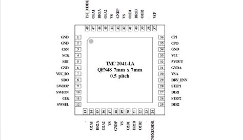 Tmc2100 Ta Trinamic Analog Devices Motor Driver Controller Stepper Spi Uart 1 Output 4