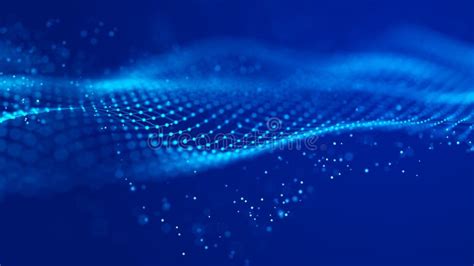 Cybernetic Network Connection Flow Big Data Visualization 3d Rendering Stock Illustration