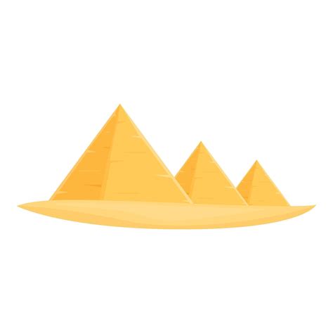 Ancient Pyramids Icon Cartoon Vector Egypt Pyramid 14307301 Vector Art At Vecteezy