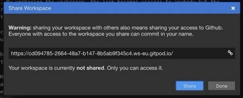 Improve Workspace Sharing User Flow From The Dashboard · Issue 4112 · Gitpod Iogitpod · Github