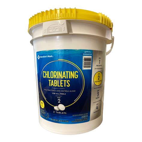 Members Mark Step 2 Controls Algae Chlorinating 3 Tablets 40 Lbs