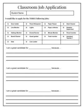 Class Jobs Applications And Contracts Editable By MrsCoopersCorner