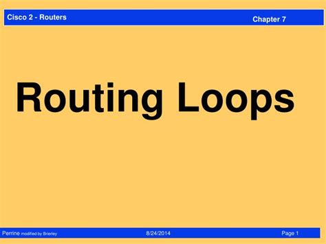 Ppt Routing Loops Powerpoint Presentation Free Download Id3496650