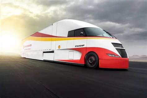 Shell Airflow Starship Semi Truck Aims For Fuel Economy Record