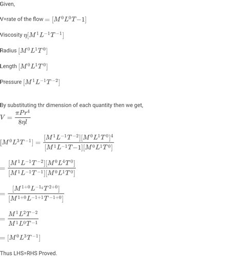 A Dimensionally Consistent Relation For The Volume V Of A Liquid Of