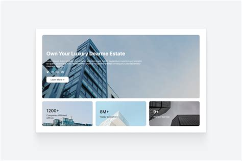 Hero Section With Stats Blocklayouts