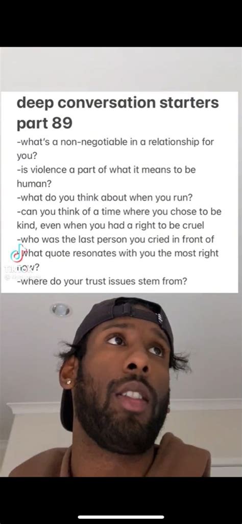 Deep Conversation Starter Tiktok 4youreyes Deep Conversation