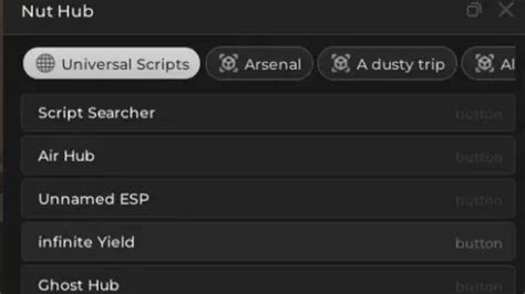 Universal Script UNDERRATED ASL SOLARA NUT HUB ALMOST EVERY SINGLE