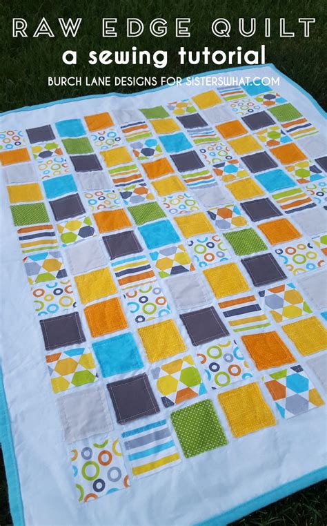 How To Make A Raw Edge Baby Quilt Tutorial Babes What
