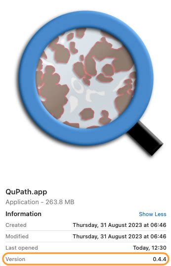 qupath app version label on macos · issue 1337 · qupath qupath · github