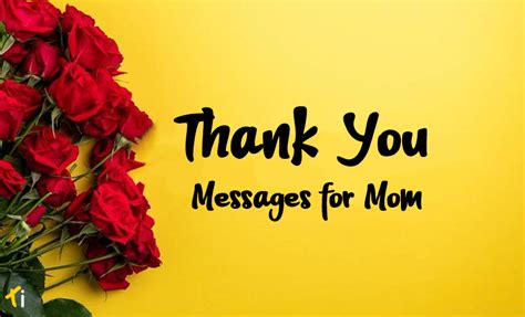 55 Heartfelt Thank You Messages For Mom Tiny Inspire