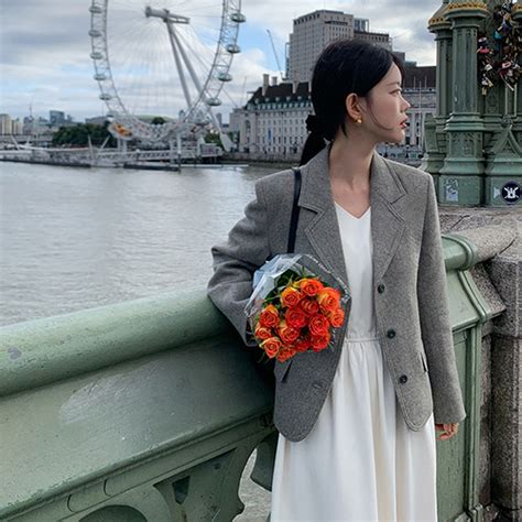 미니뽕 시즌오프🔥 당일발송2천장돌파 울자켓하객룩 Mnlb 런던 웰메이드 테일러드 싱글 울 하프 자켓