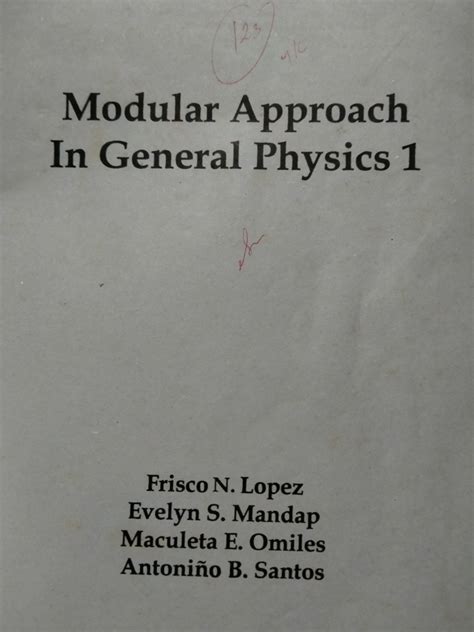 Modular Approach To General Physics 1 Hobbies And Toys Books And Magazines Textbooks On Carousell