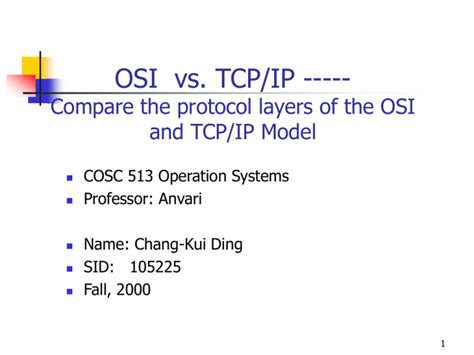 Comparison And Contrast Between The OSI And TCP IP