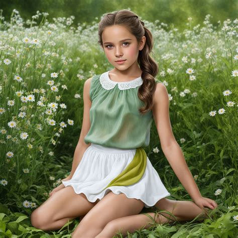 Create Photorealistic Full Body Image A Slender Flat Chested By