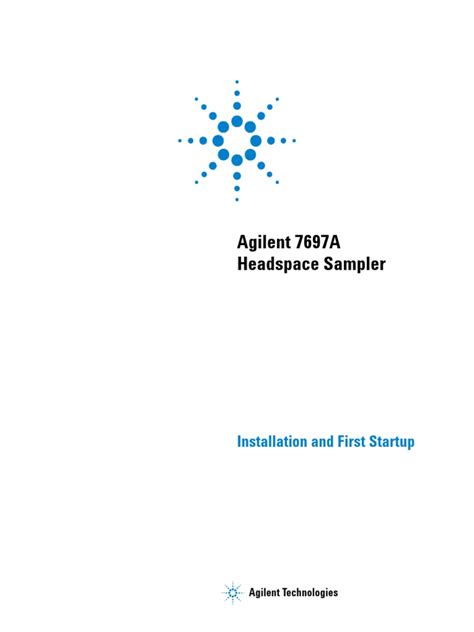 Agilent 7697a Headspace Sampler Installation And First Startup Pdf Alternating Current
