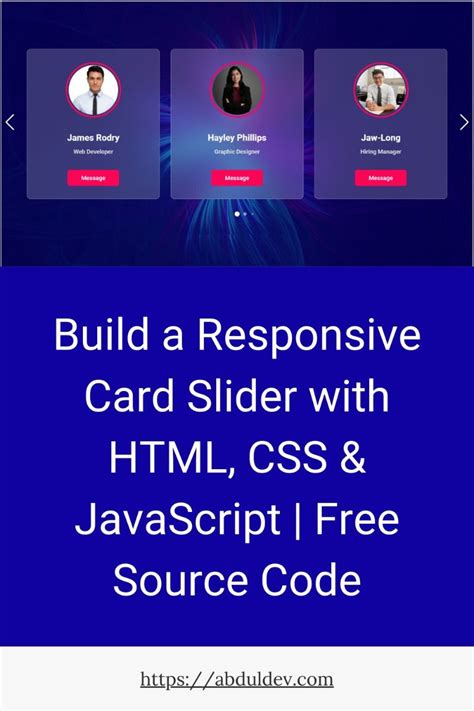 Best 11 Jv Responsive Card Slider In Html Css And Javascript Artofit