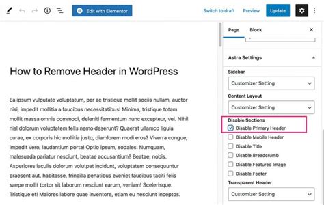 How To Remove The Header In Wordpress 3 Methods Pluginsforwp