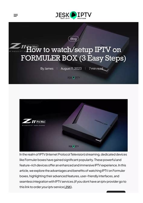 Iptv Formuler Box PDF