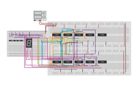 Circuit Design Bcd To 7 Segment Display With Gates Tinkercad