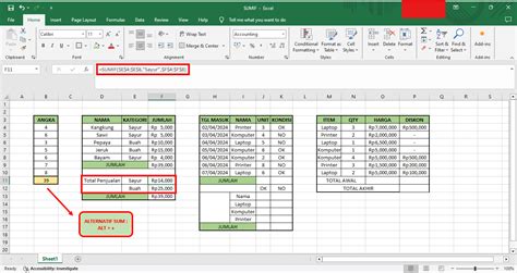 Sum Sumalt Sumif Sumifs Sumproduct