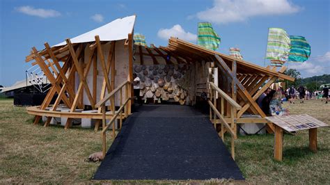 Glastonburys Mycelium Pavilion Explores Sustainable Stage Design