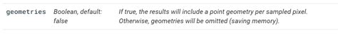 Python Eeimagesampleregions What Does The Geometries Parameter Do Geographic