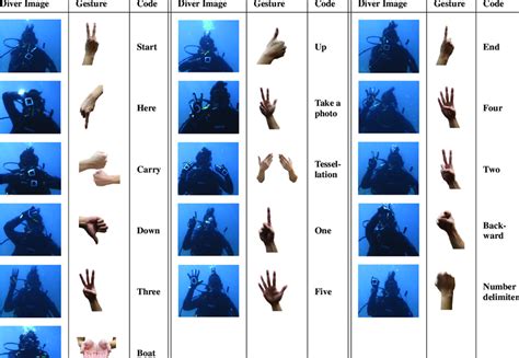Caddy Dataset Diver Hand Gestures Download Scientific Diagram