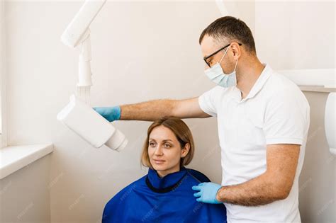 Premium Photo Dentist Do Xray Tooth Scan For Woman In Dentistry Teeth