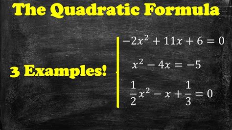 How To Use Quadratic Equation YouTube