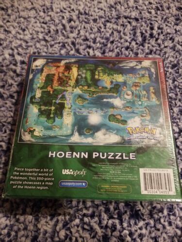 Pokemon Hoenn Region Map Puzzle 550 Piece Gotta Catch Em All 18x24