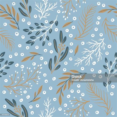 정원 꽃 식물 식물 덮개 직물 실내 장식을 위한 이음새가 없는 본은 벡터 디자인 식물 가지가있는 귀여운 패턴 0명에 대한 스톡 벡터 아트 및 기타 이미지 Istock