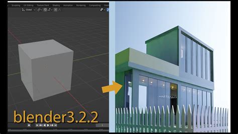 How To Create A Glass House In Blender 322 Quick And Easy Basic House Blender Tutorial