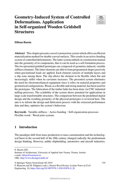 Pdf Geometry Induced System Of Controlled Deformations Application