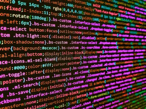 Abstract Modern Virtual Computer Script Computing Cyberspace Future And Innovation Concept