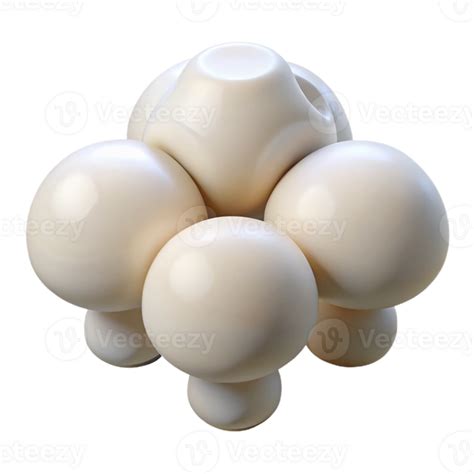 Creamy 3d Sphere Cluster Illustration 53921400 Png