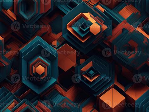 Dark Abstract Geometric Grid Pattern Seamless Background Created With