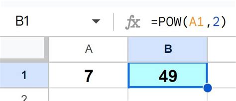 How To Square And Calculate Exponents In Google Sheets Cube Etc
