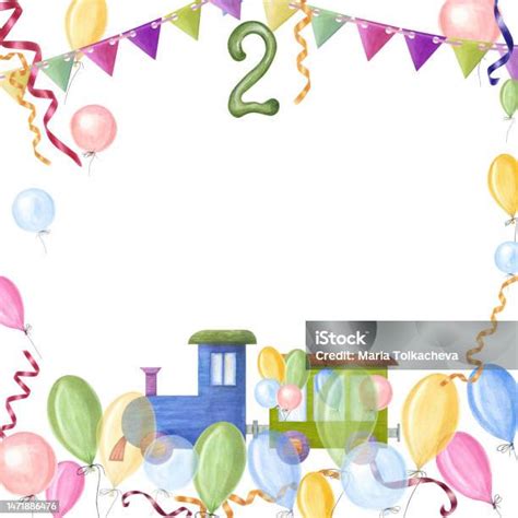 흰색 배경에 격리된 어린이 생일을 위한 수채화 카드 인사말 카드 포스터 배경 엽서 보육원 어린이 방 장식을 위한 손으로 그린 그림 스케치에 대한 스톡 벡터 아트 및 기타