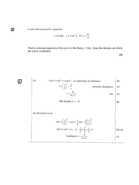 parametric equations by pdf