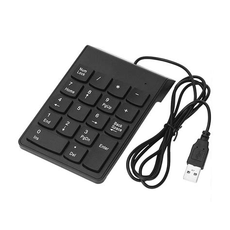 USB Mini Keys Numeric Keypad Black Numeric Number Keyboard For Laptop Computer Notebook
