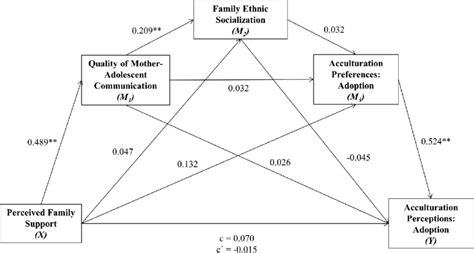 Serial Mediating Effect Of Quality Of Mother Adolescent Communication Download Scientific