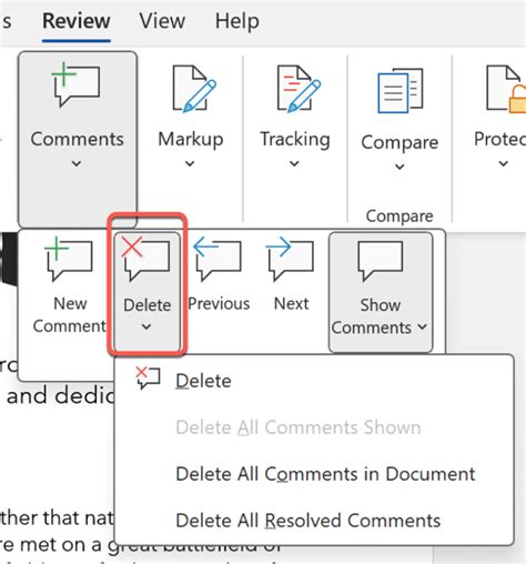 Delete Or Hide Comments In A Word Document Office Watch
