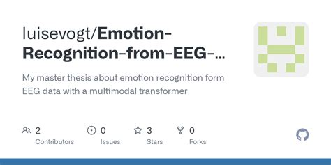 emotion recognition from eeg data with time series transformers main py at main · luisevogt