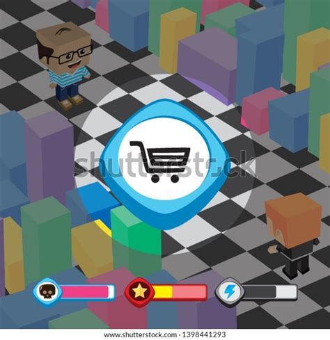 game ui menu application mobile app vector de stock libre de regalías