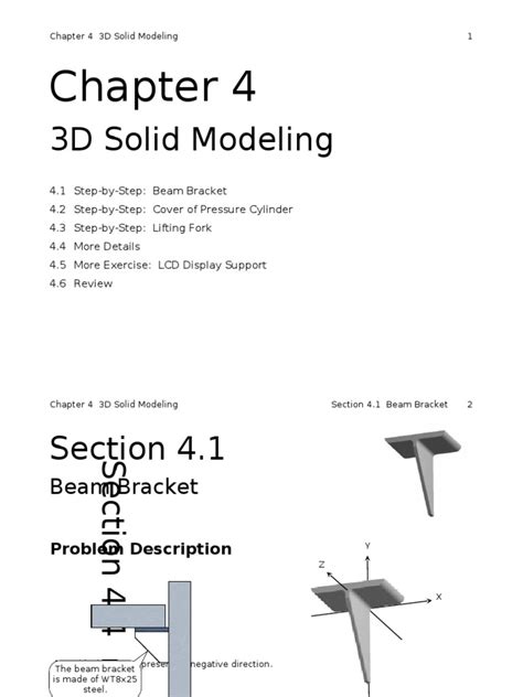 Chapter 4 3d Solid Modeling 1 Pdf Rotation Geometry