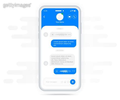 Chat Ui Application Design Concept Social Template Messenger