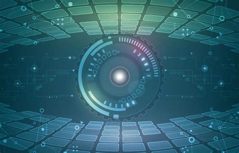 Abstact Technolog Vector Circle Eye Puter Securitycyber