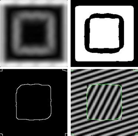 Processed Texture Gradient Image Above Left Extracted Markers Above